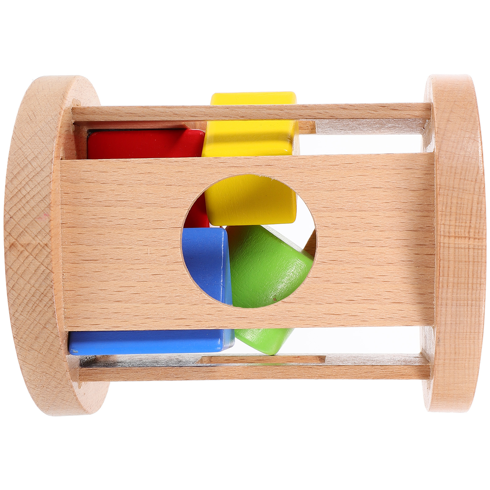 1 Set Toy Motor Skill Developing Toy Wooden Shape Sorter Activity Cube ...