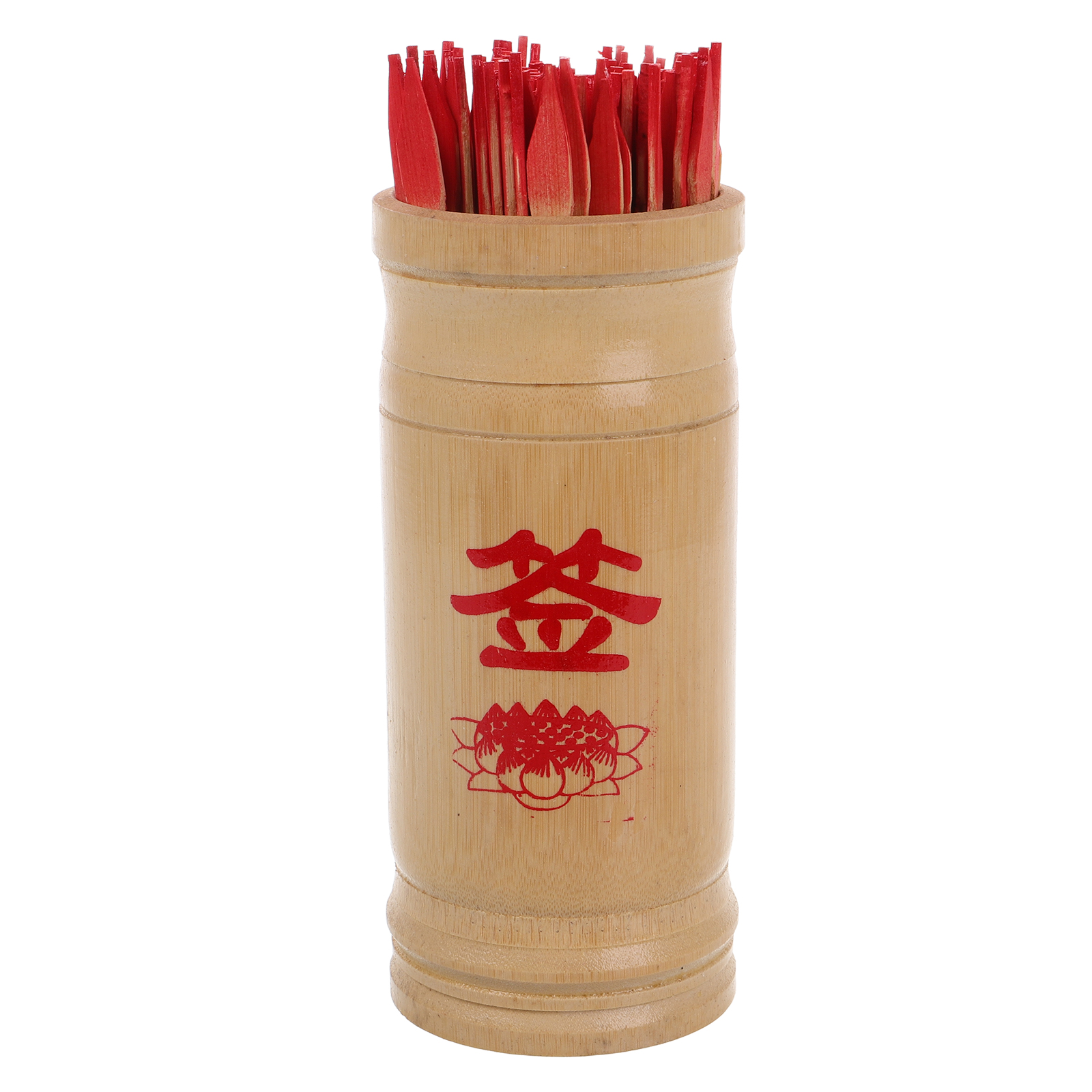 1 Set Of Traditional Chinese Fortune Telling Bamboo Bucket Temple ...