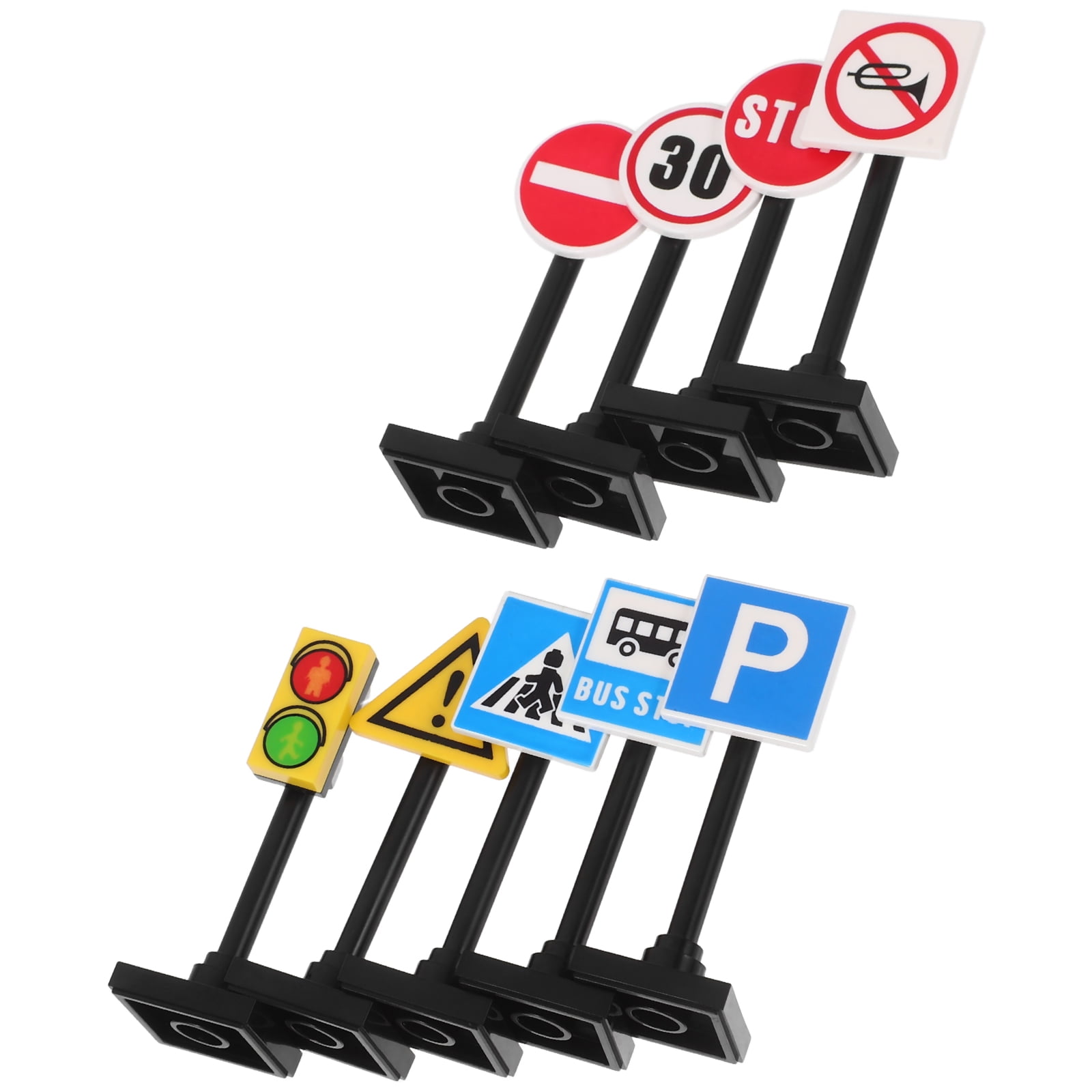 1 Set Traffic Road Signs Playset Street Signs Play Traffic Light Toys ...