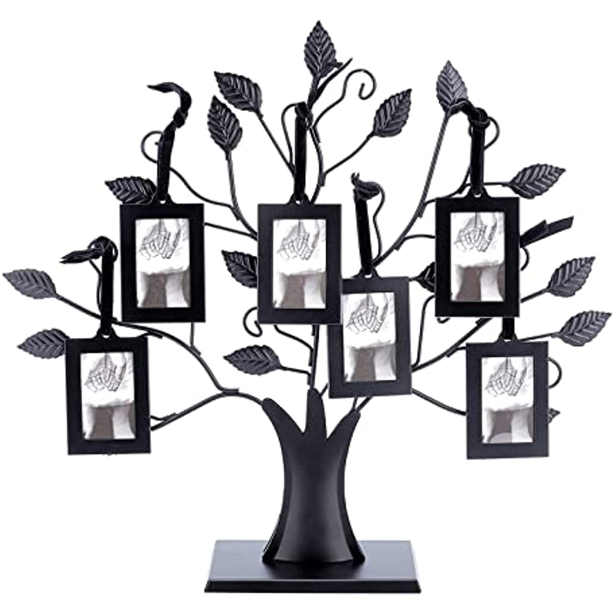 1 Set Tree Picture Frame Stand 6 Hanging Photo Picture Iron Collage ...