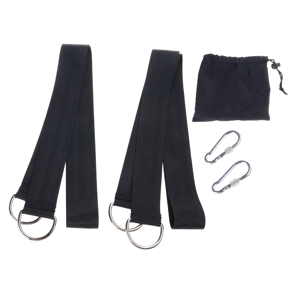 1 Set Tree Swing Hanging Straps Kit with Safer Lock Snap Carabiner ...