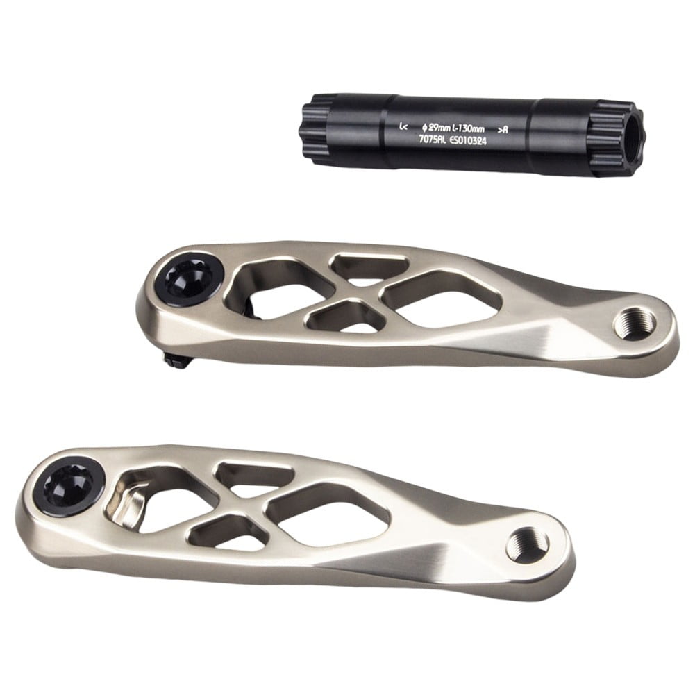 1 Set Ultraligh Bike Crank Aluminum Square Hole Bottom Bracket Crankset ...