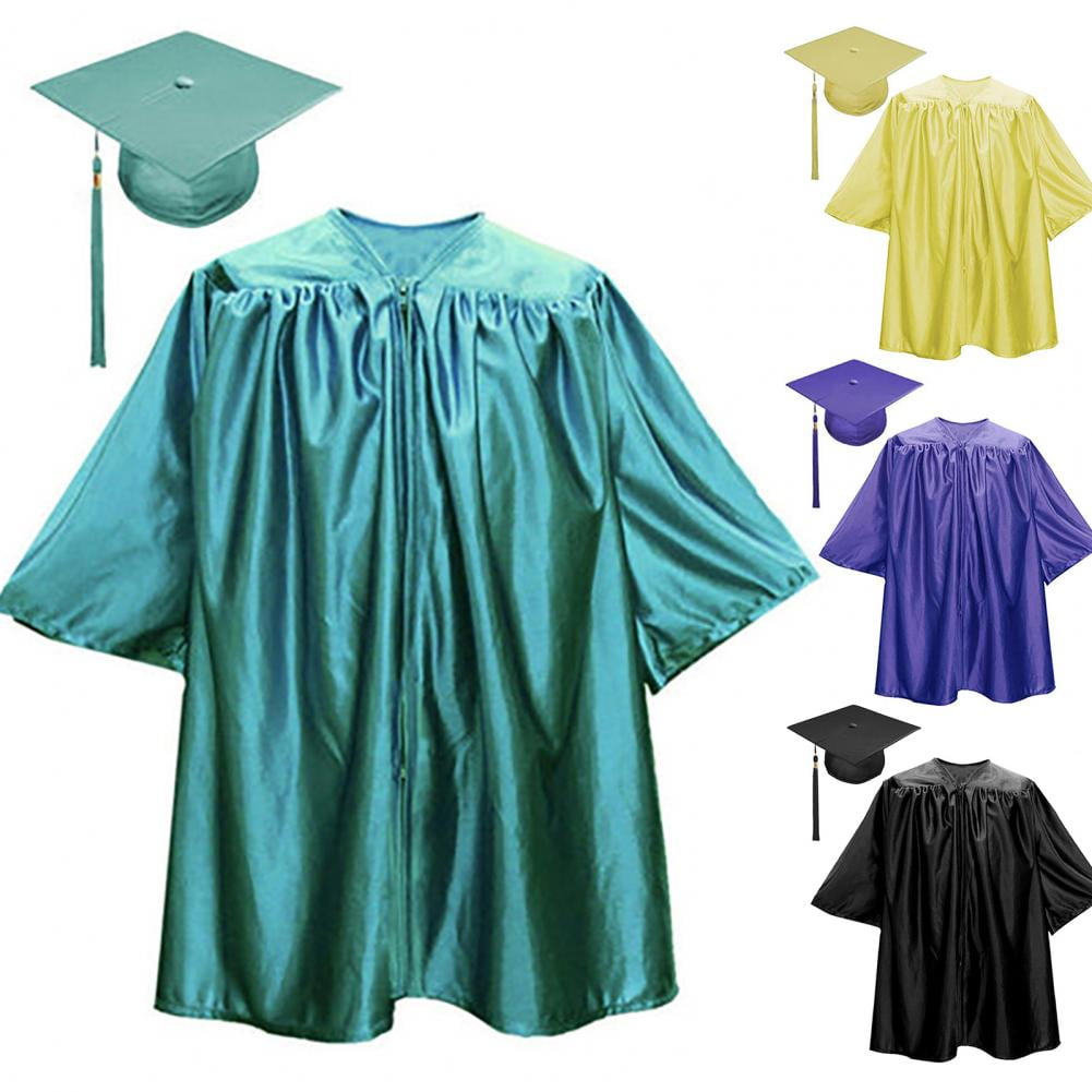 1 Set Unisex Children Graduation Robe Hat Set Kids Children Bachelor ...