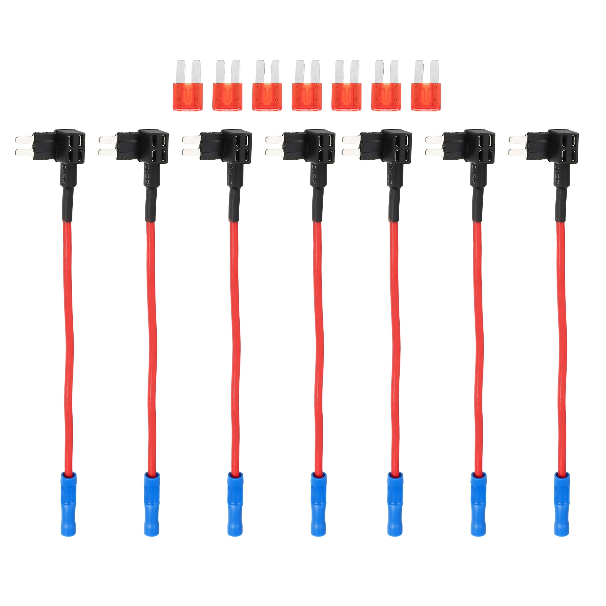 1 Set Universal 7pcs Car Fuse Tap Adapter 12V with 7pcs 10A Micro 2 APT ...