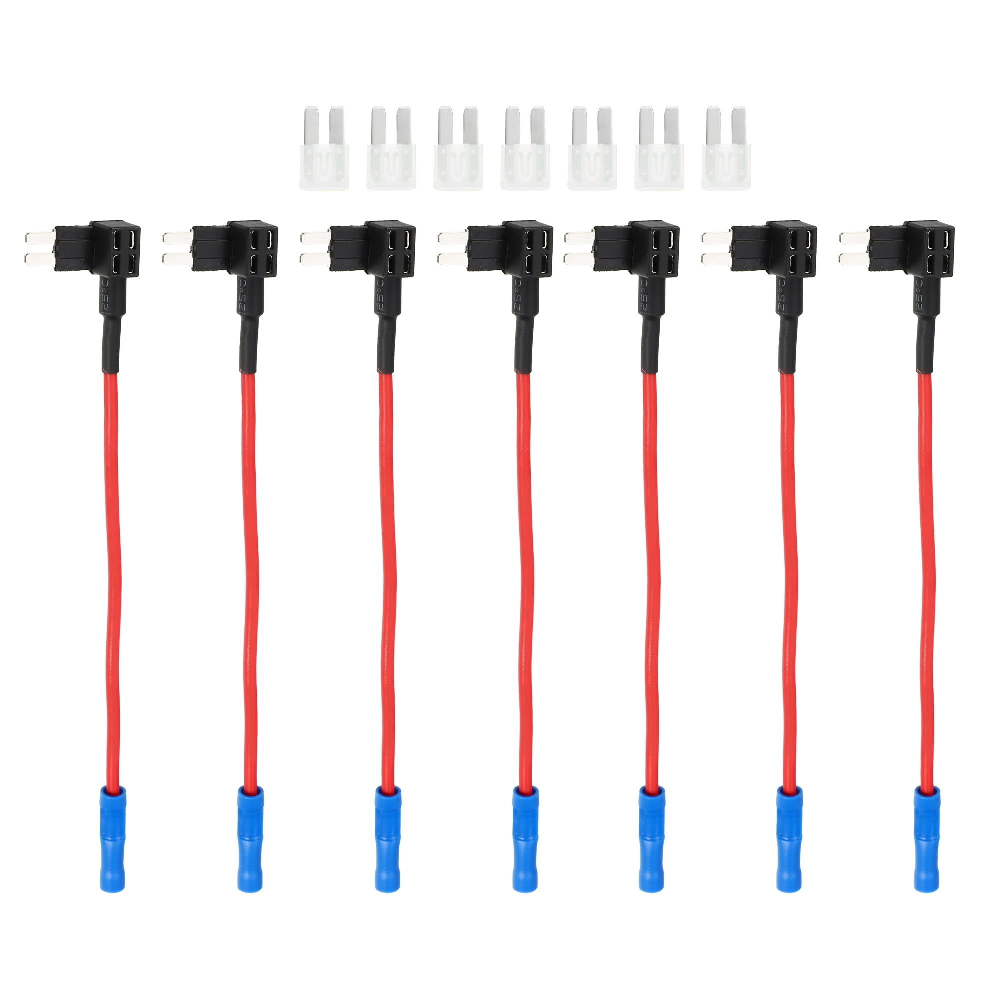 1 Set Universal 7pcs Car Fuse Tap Adapter 12V with 7pcs 25A Micro 2 APT ...