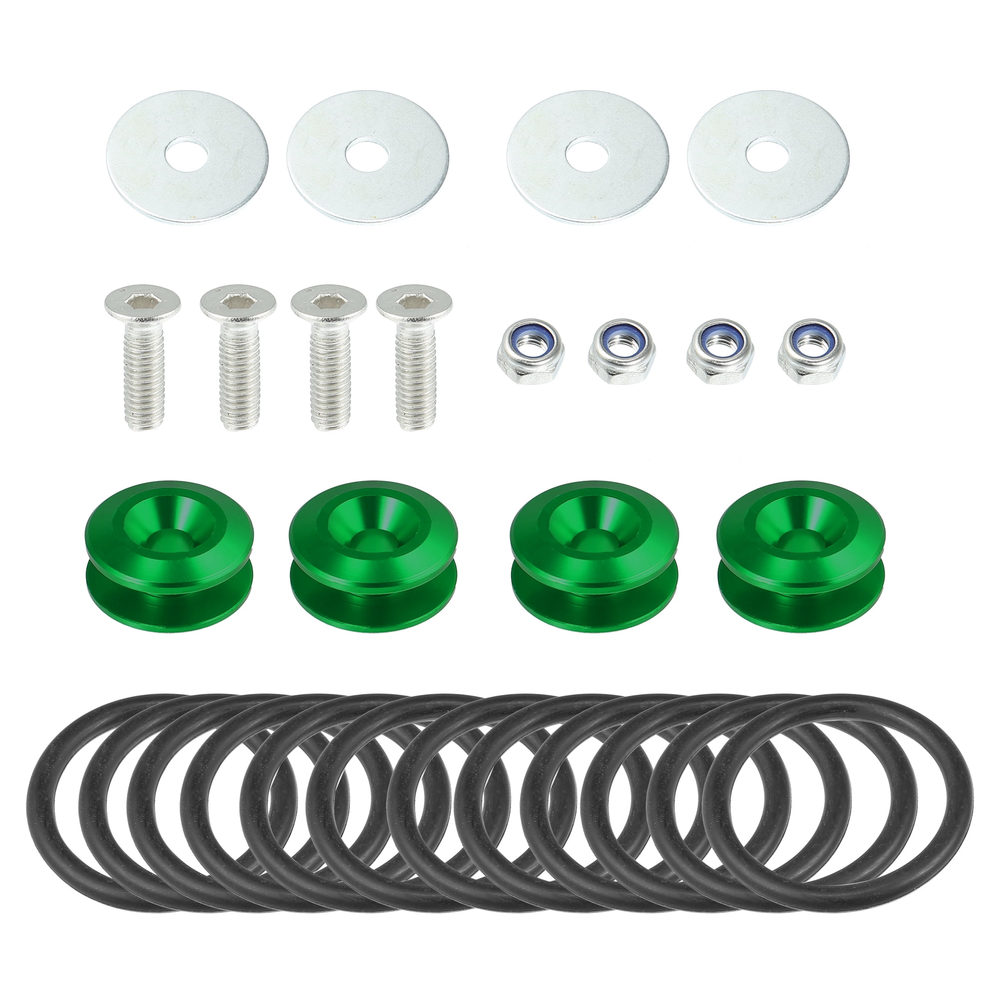 1 Set Universal Green Quick Release Bumper Fastener Kit Trunk Fender ...