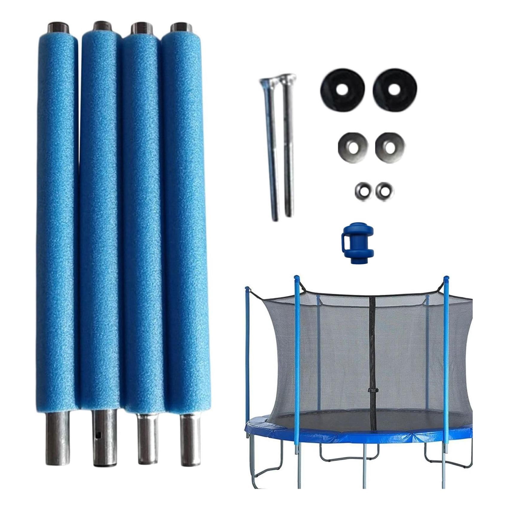 1 Set Universal Trampoline Replacement Enclosure Poles with Foam Sleeve ...