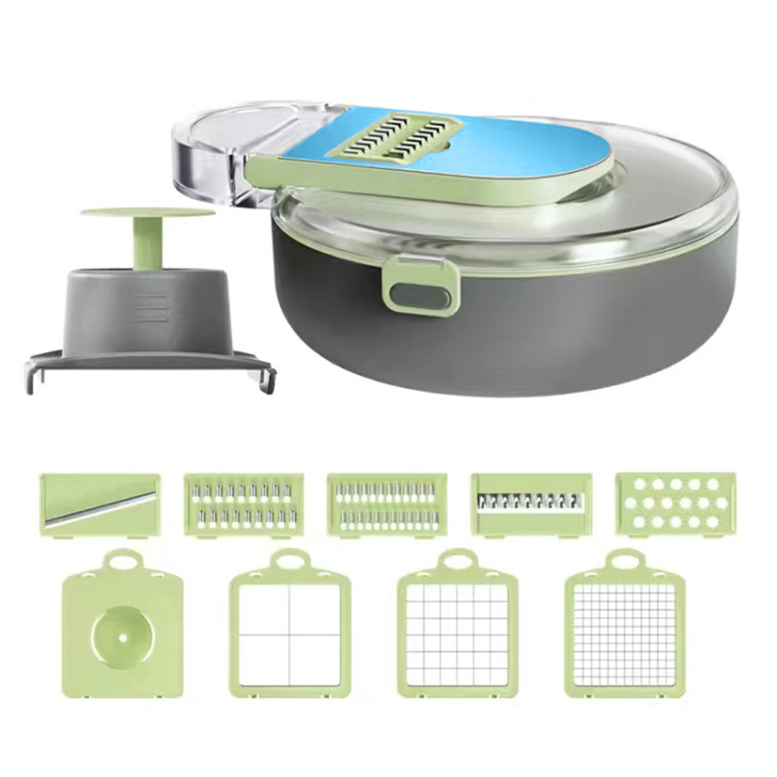 1 Set Upgrade Vegetable Chopper with Container Multifunctional Heavy ...