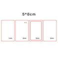 1 Set Various Styles Clear Acrylic Keychain Blanks Plastic Transparent ...