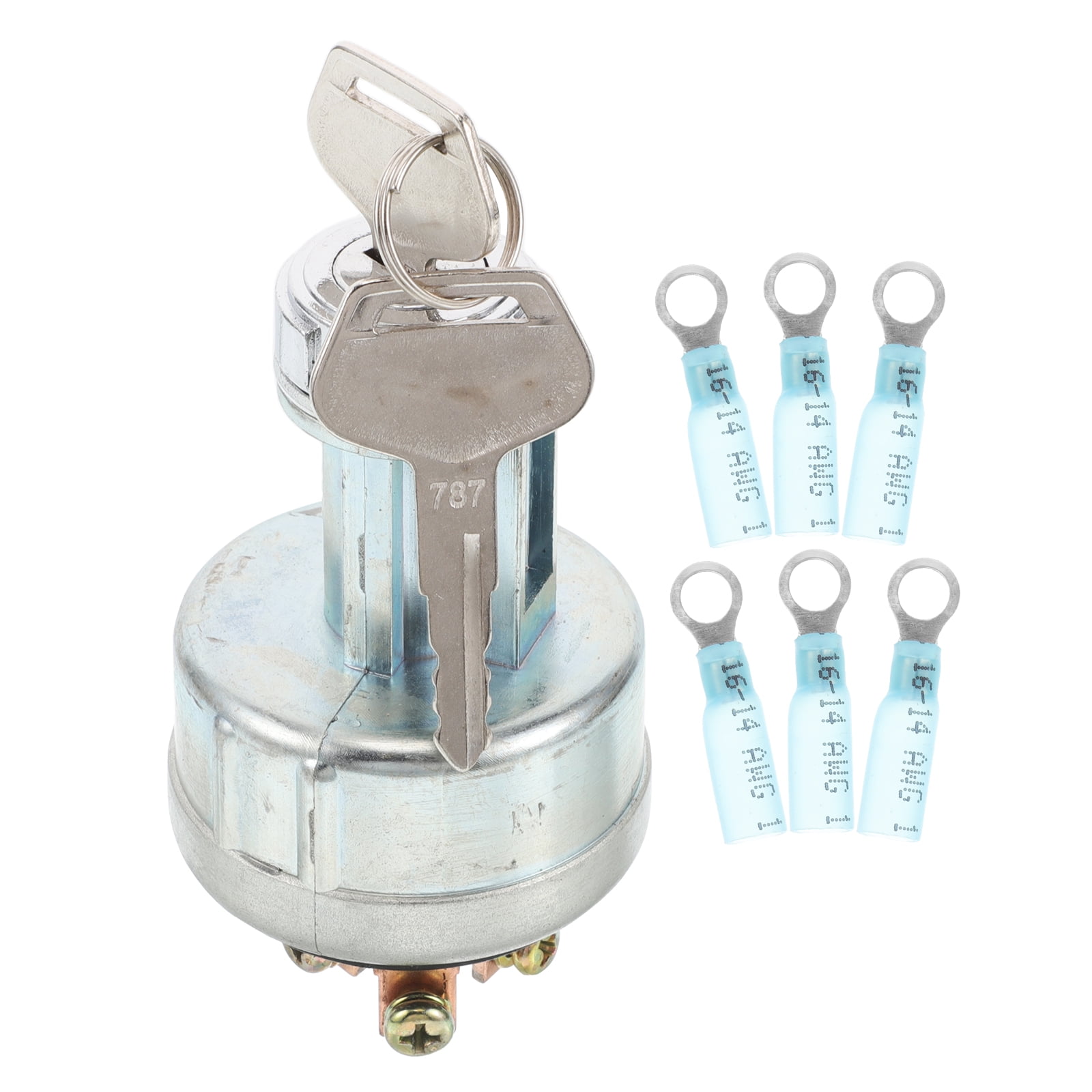 1 Set Vehicle Ignition Switch With Key 6 Pin Excavator Agricultural ...