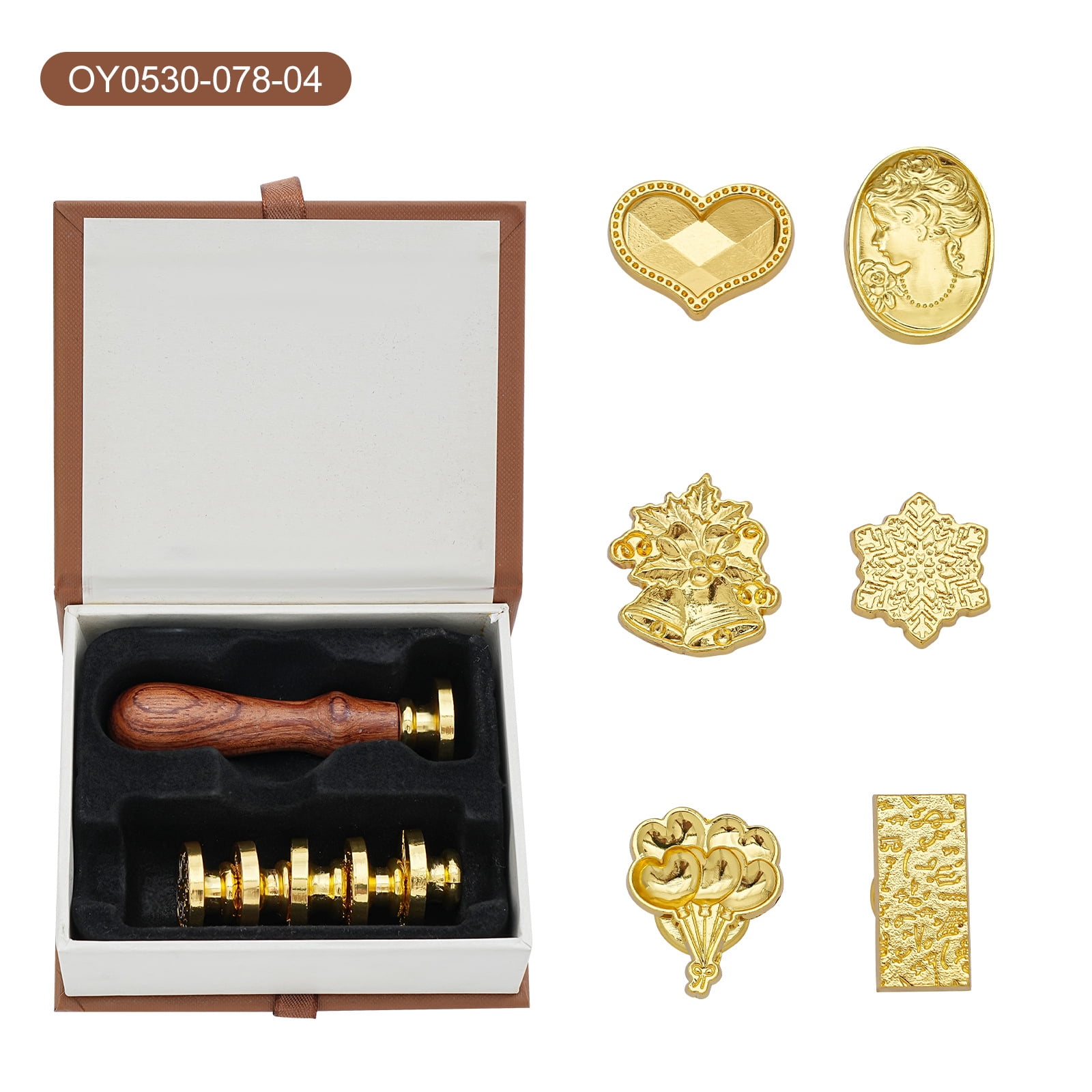 1 Set Vintage Style Wax Seal Stamp Set Envelope Sealing Stamp ...