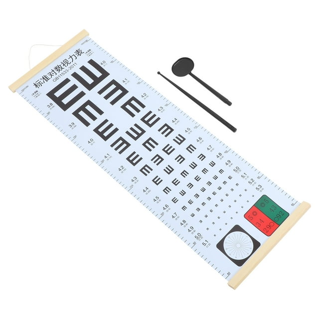 Masteelf 1 Set Portable Eye Exam Tool Vision Test Chart for School Use ...
