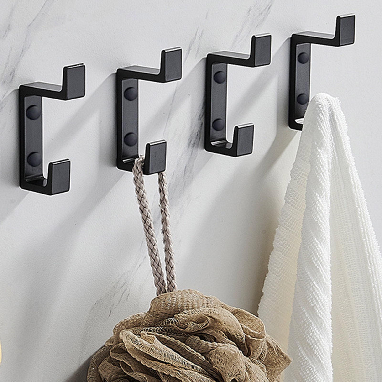 1 Set Wall Hook Heavy Duty Aluminum Wall Mount Storage Hooks Space ...