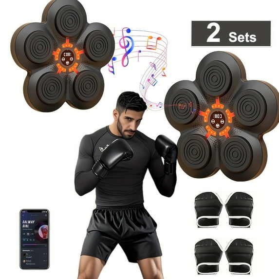 1 Set Wall-mounted Smart Music Punching Board, Smart Music Boxing ...
