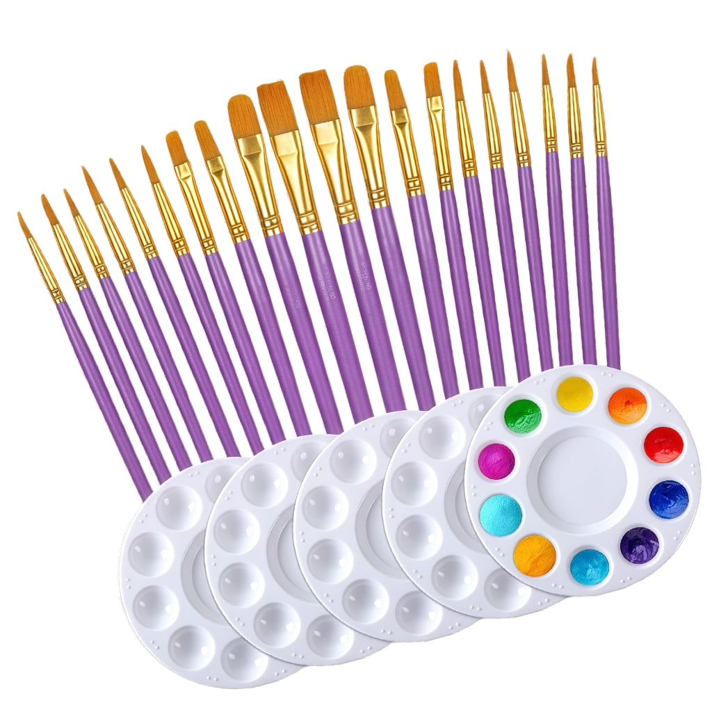 1 Set Watercolor Paint Brushes Nylon Hair Painting Brush Art Supplies ...