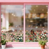 1 Set Waterproof PVC Colored Laser Stained Window Film Static Stickers ...