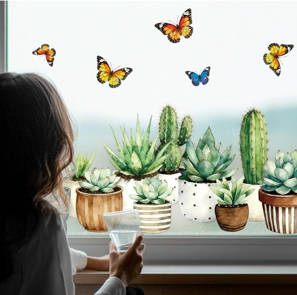 1 Set Waterproof PVC Colored Laser Stained Window Film Static Stickers ...