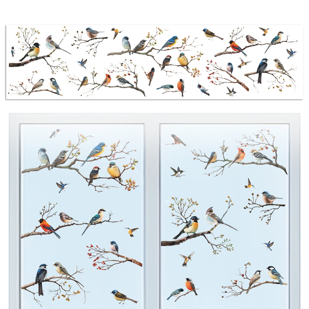 1 Set Waterproof PVC Colored Laser Stained Window Film Static Stickers ...