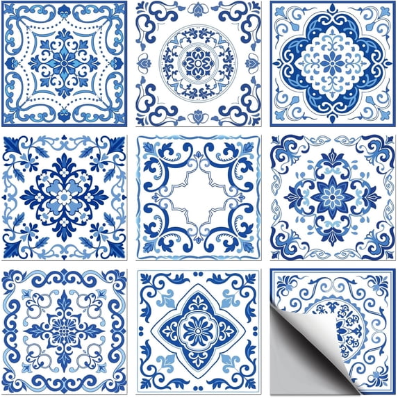 1 Set Waterproof PVC Tile Stickers for Kitchen Bathroom Waterprrof ...
