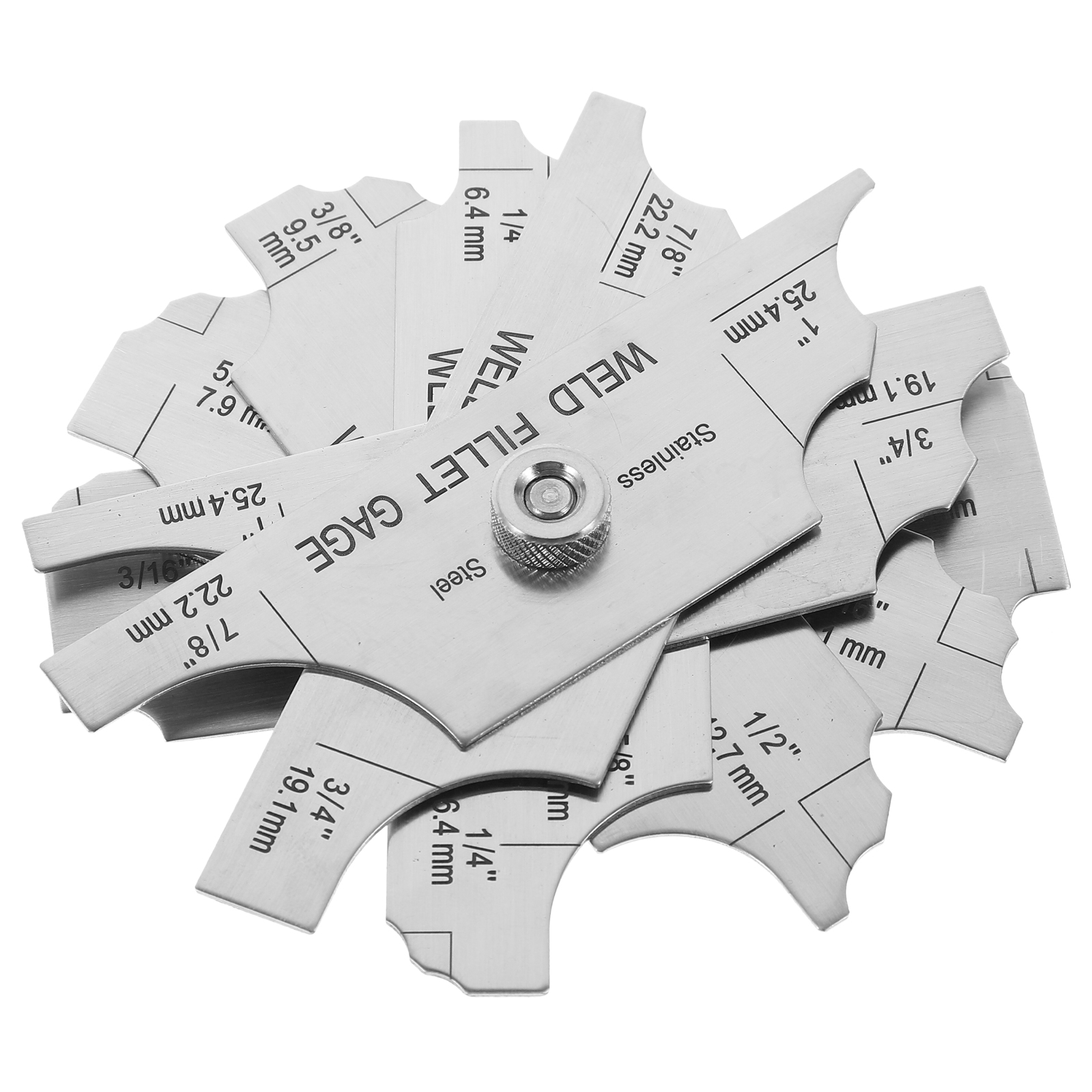 Qiysamall 1 Set Welding Inspection Gauge Welding Meter Stainless Steel ...