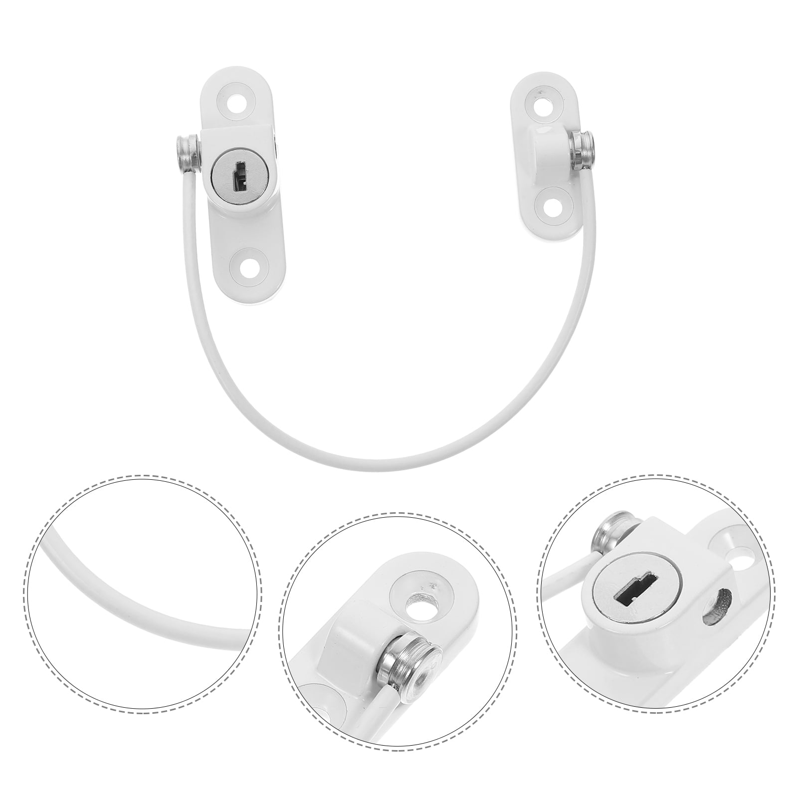1 Set Window Security Lock Child Safety Window Restrictor With Key ...