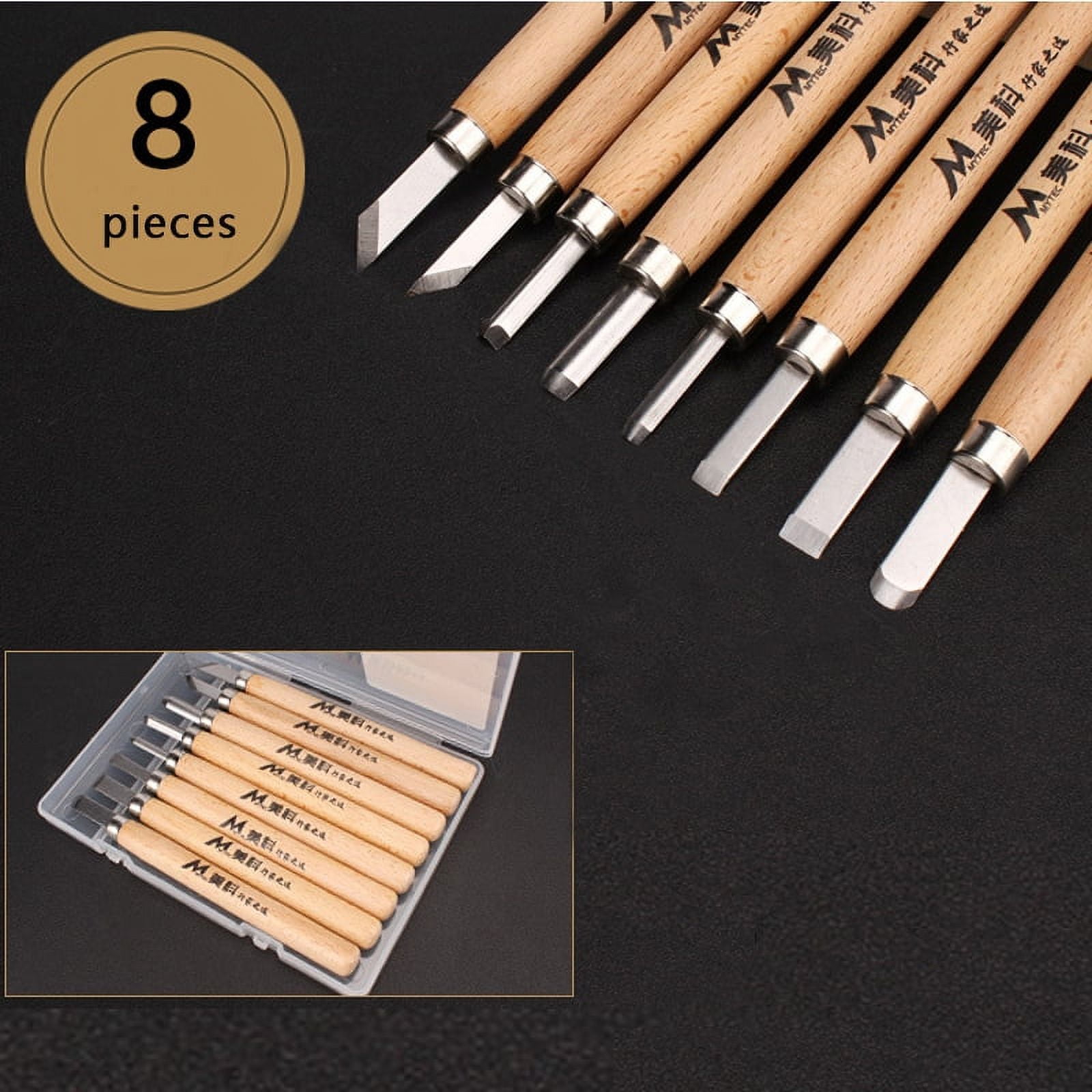 1 Set Wood Carving Chisels Knife Basic Cut Detailed Woodworking Gouges DIY Hand Tools - Walmart.com