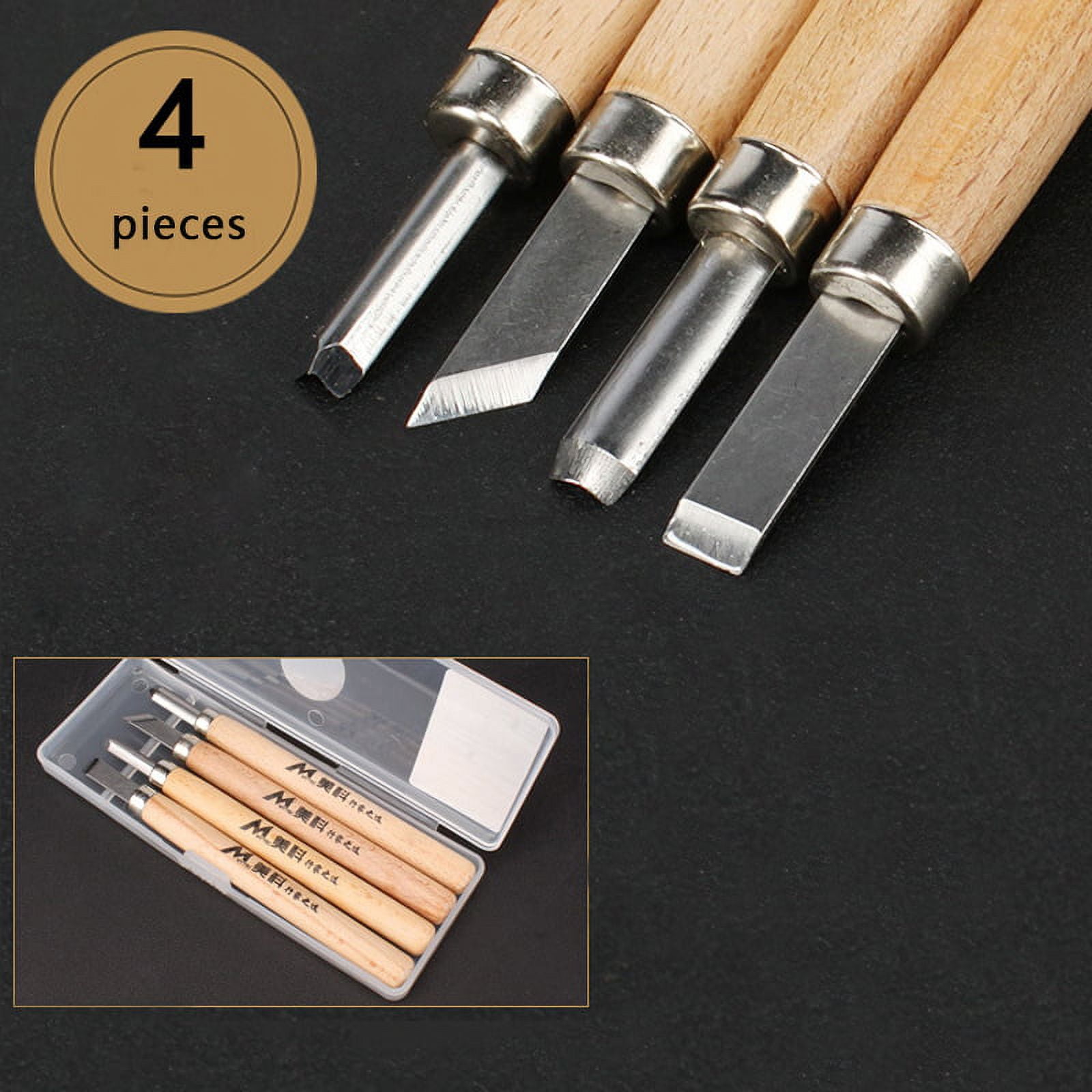 1 Set Wood Carving Chisels Knife Basic Cut Detailed Woodworking Gouges ...