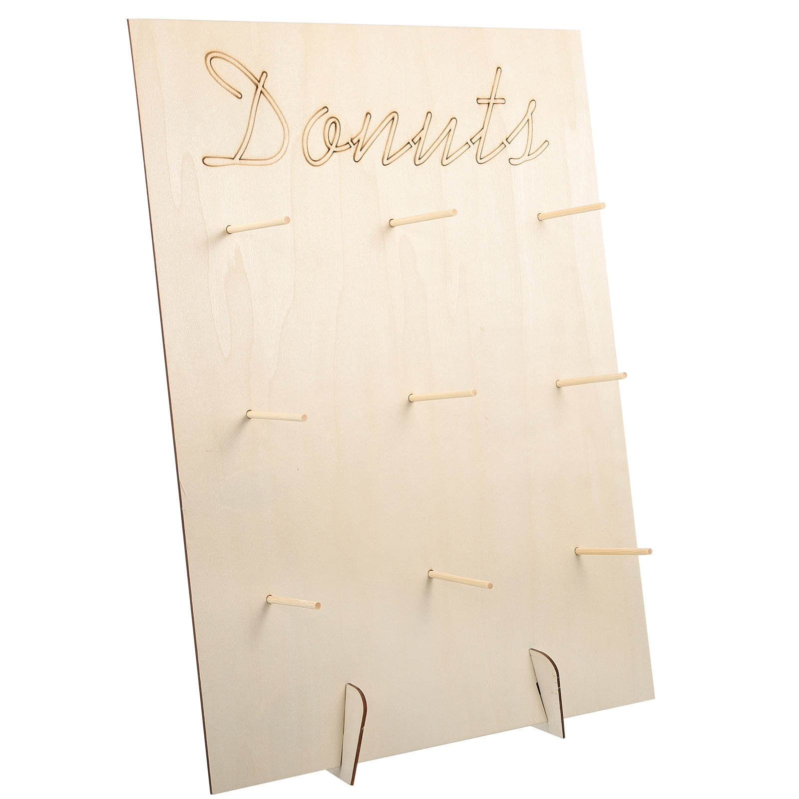 1 Set Wood Donut Display Board Donut Holder Stand Party Dessert Table ...