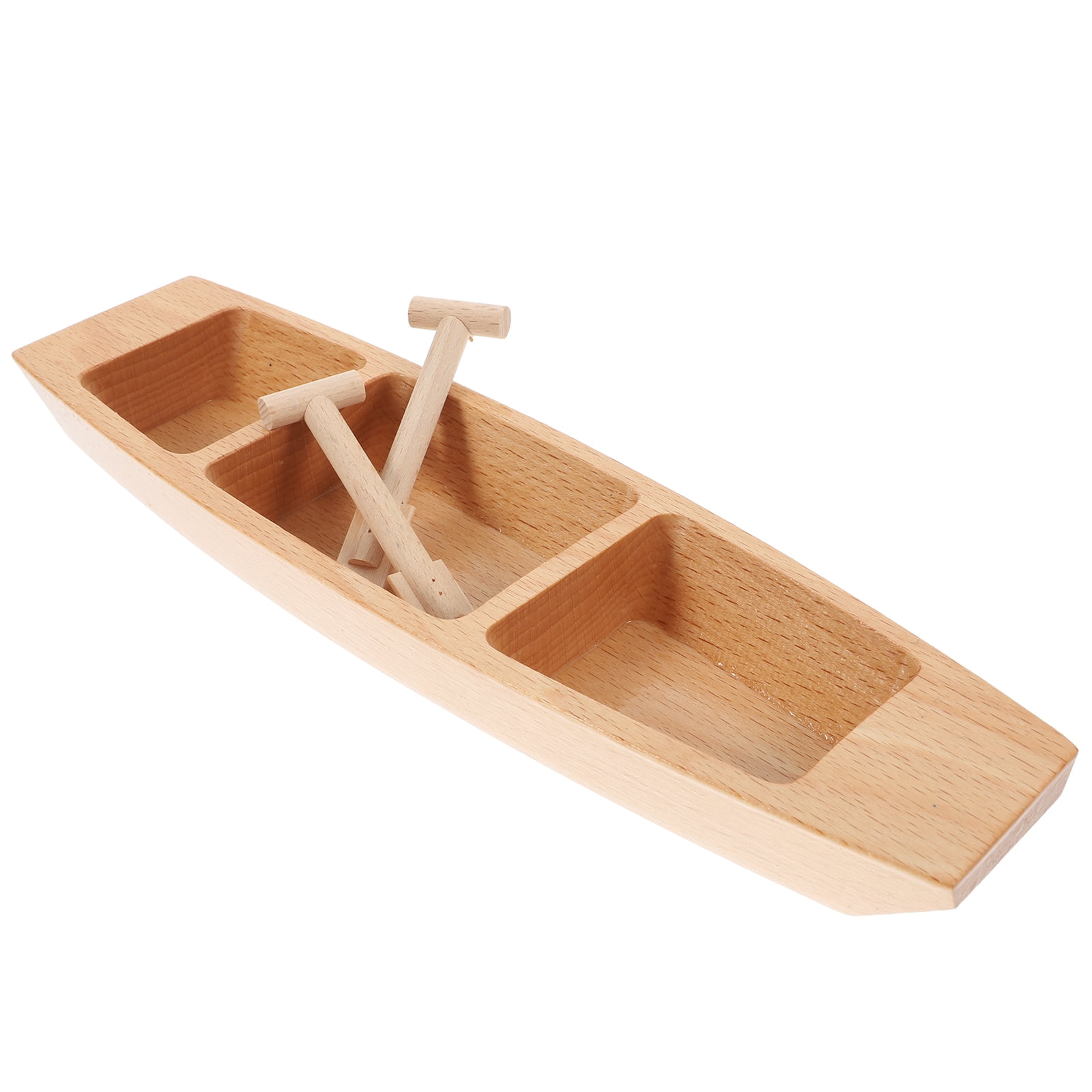 WHAMVOX Wooden Miniature sailboat Model for DIY Use Khaki Color ...