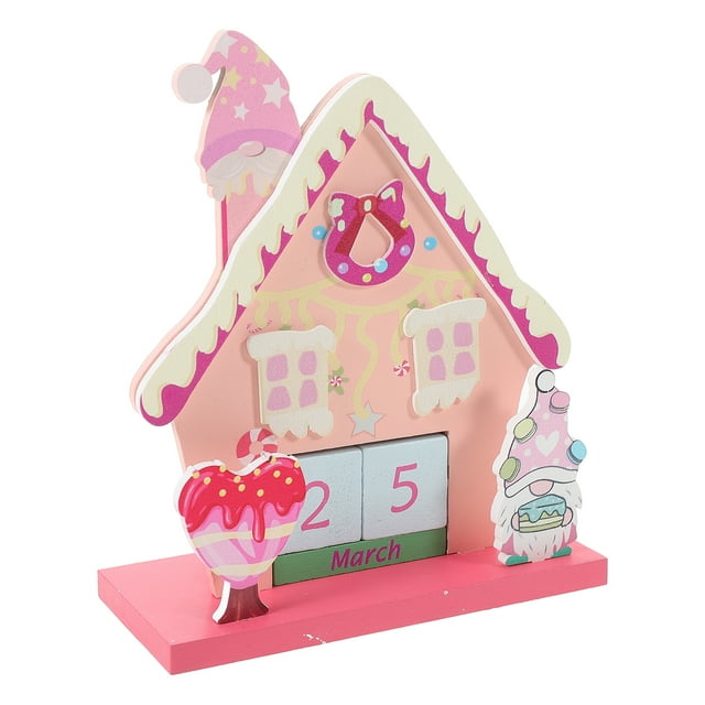 1 Set Wooden Creative Calendar Office Desk Calendar Wood Block Calendar ...