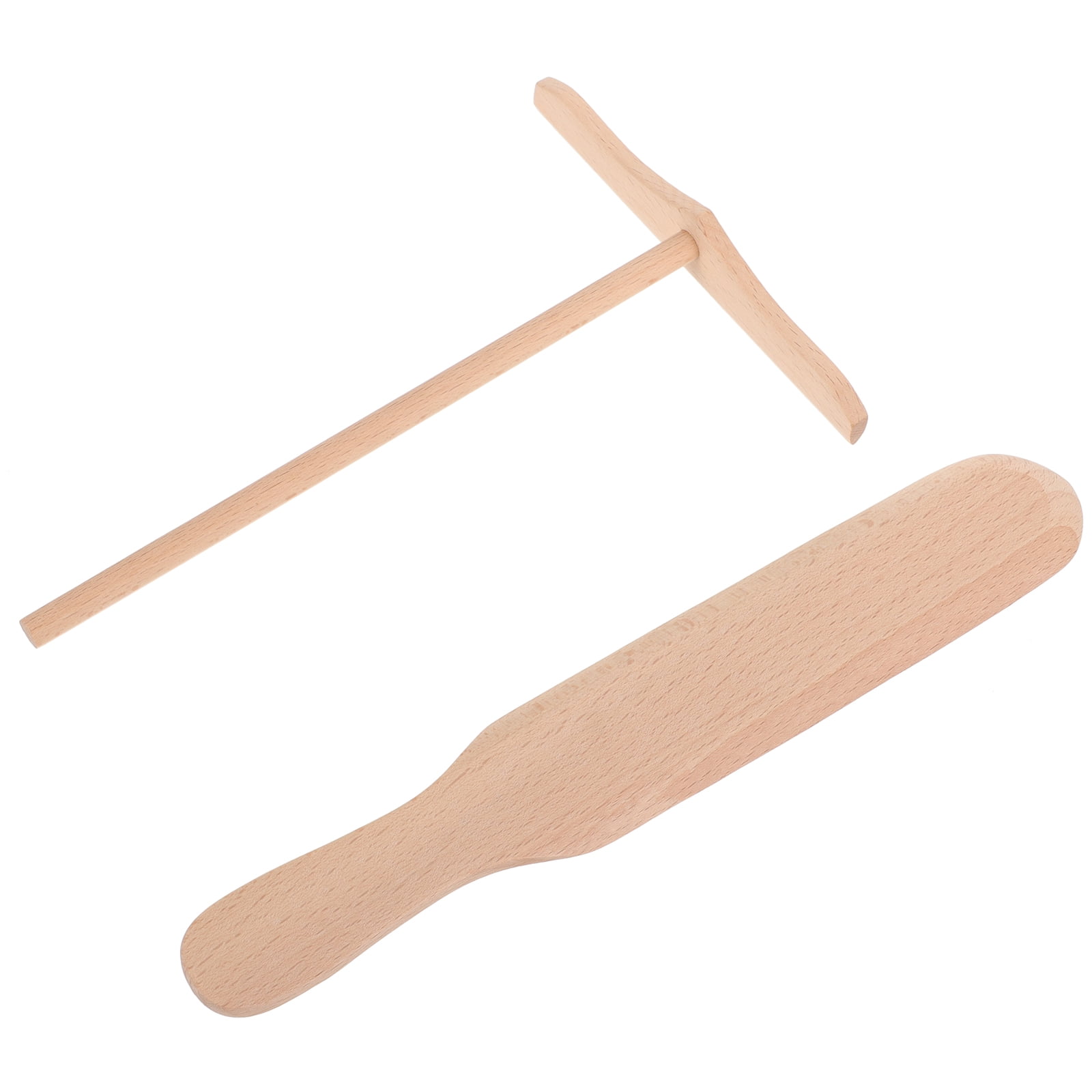 Wooden Crepe Spreader and Spatula Set for Pancake and Crepe Making ...