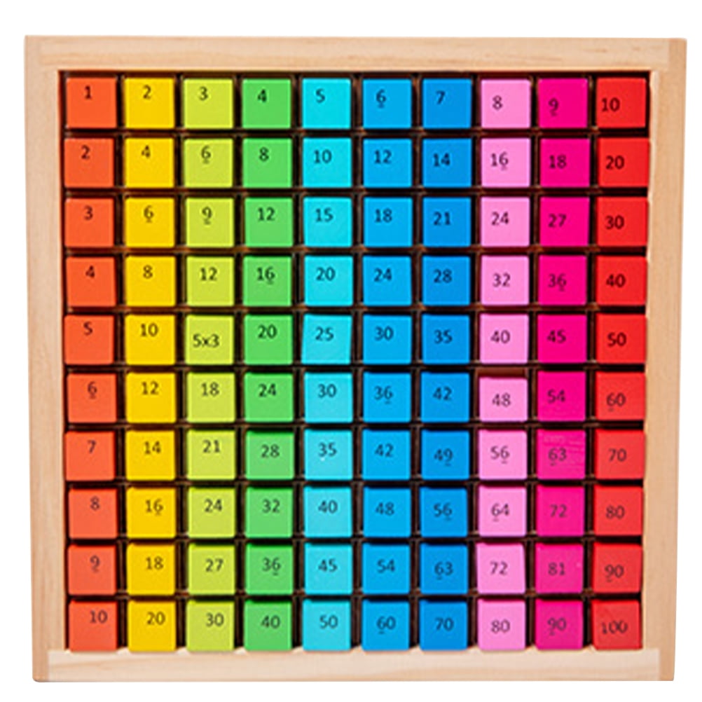 WHAMVOX Wooden Multiplication Board Game for Kids Educational Toy with ...