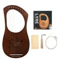 1 Set Wooden Lyre Harp Retro 7-string Lyre Harp Musical String ...