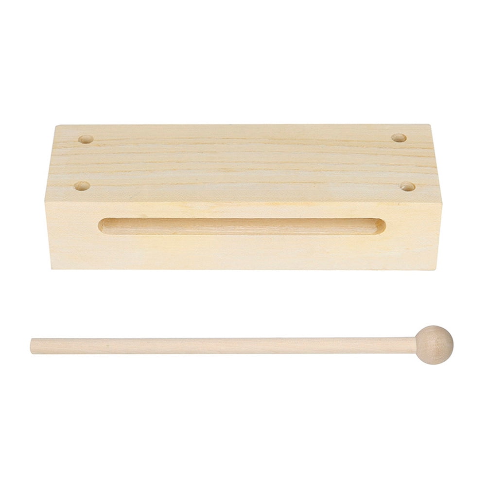 1 Set Wooden Percussion Block Dual-Tone Musical Instrument Children ...