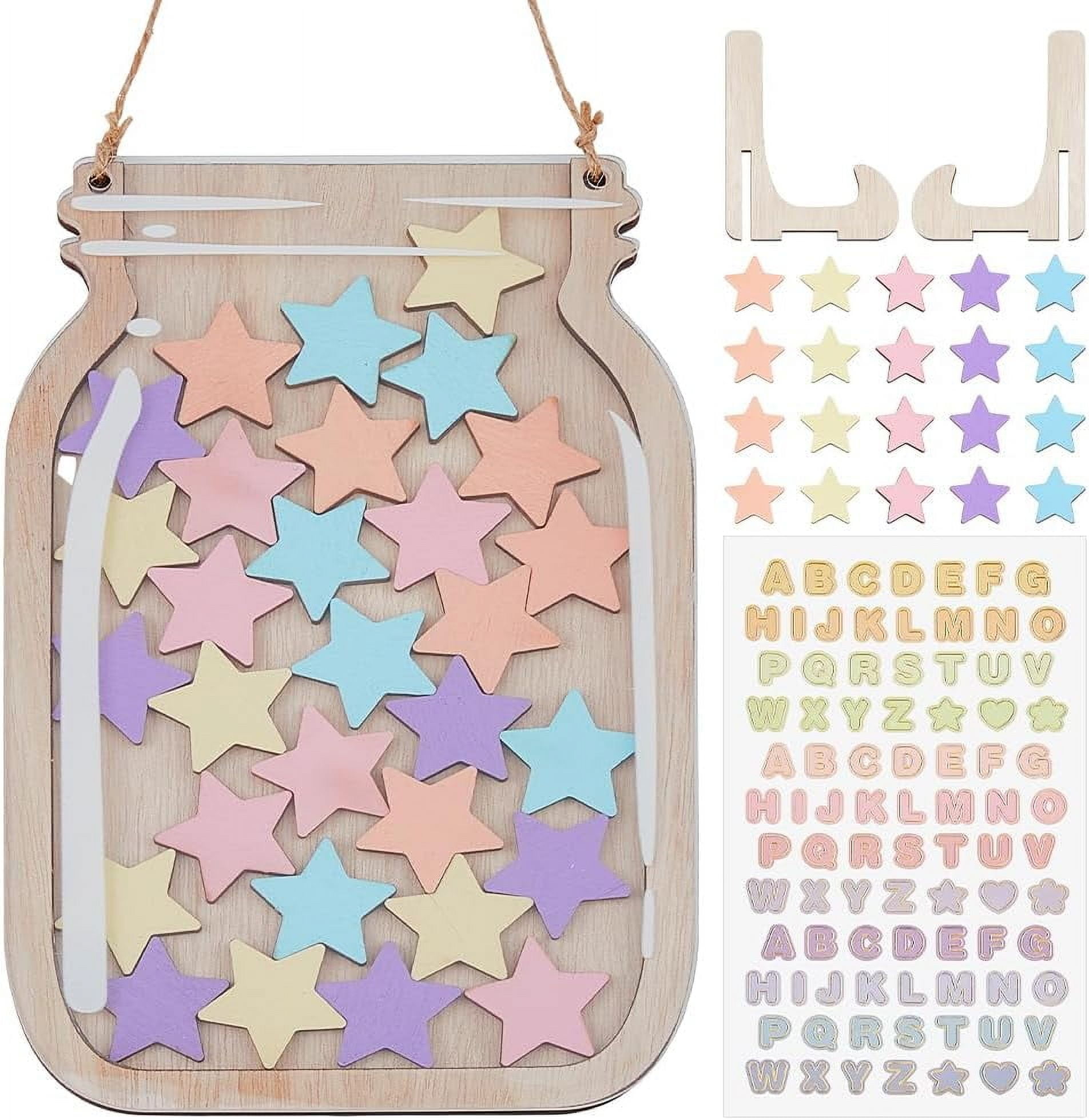 1 Set Wooden Personalized Reward Jars Potty Training Chore Chart Reward ...