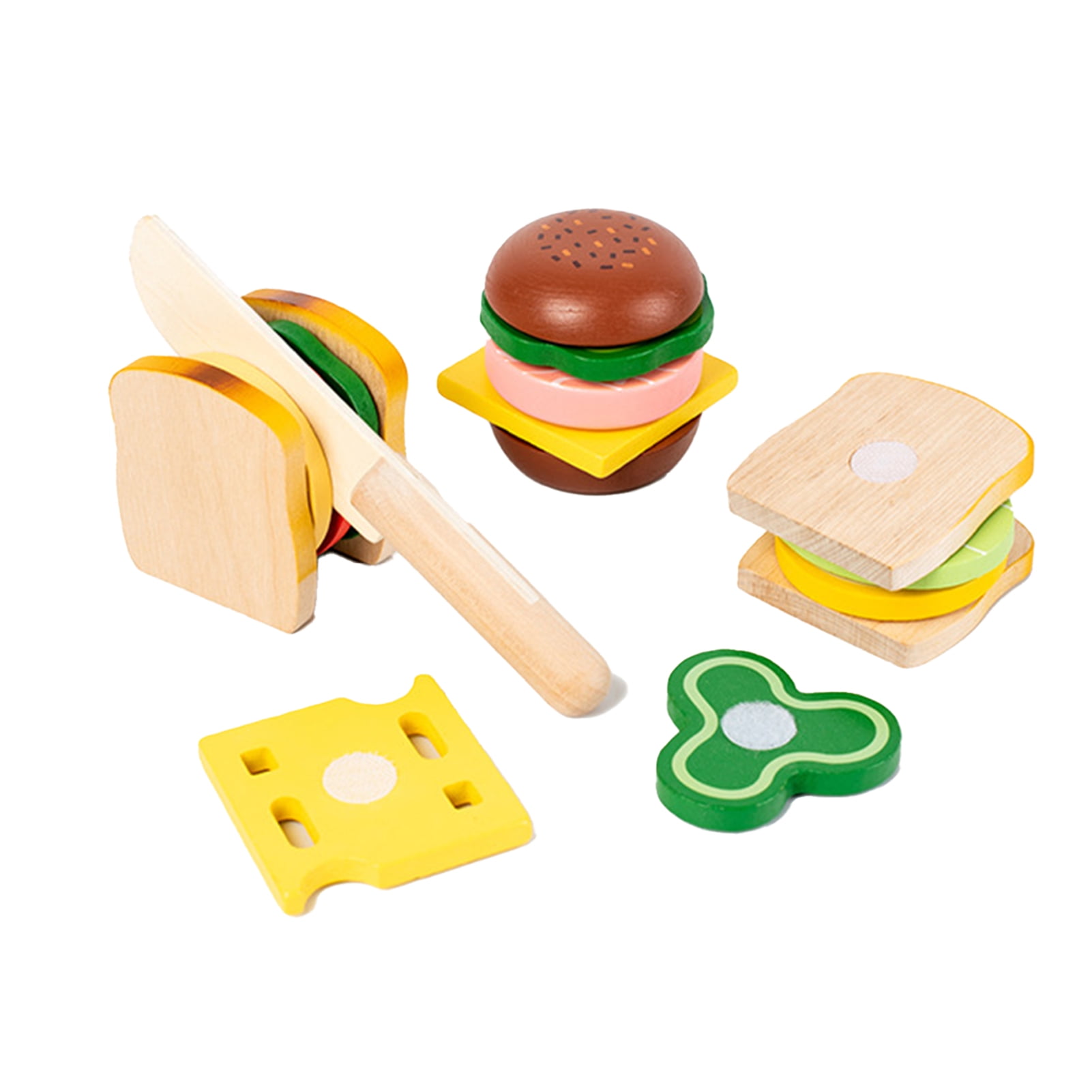 1 Set Wooden Pizza Toy - Pretend Play - Realistic - Educational Kids ...