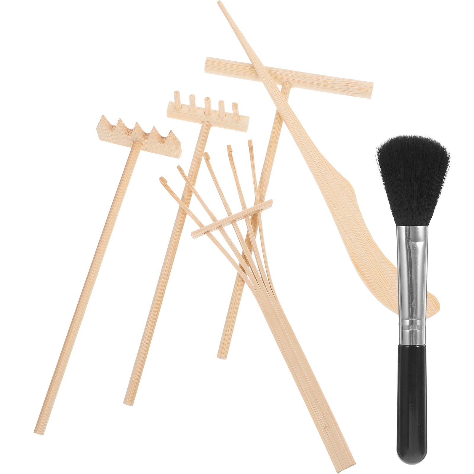 1 Set Zen Garden Sand Rakes Bamboo Sand Tray Mini Rake for Home Office ...