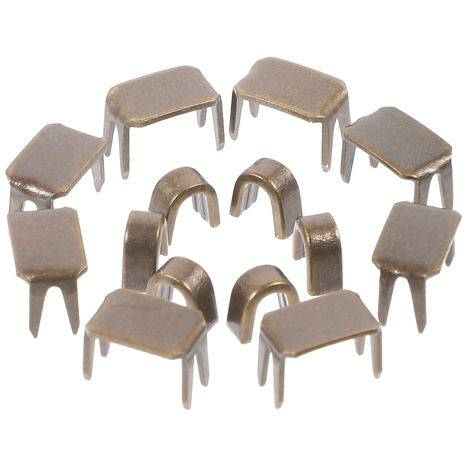 HEANUJJ Durable Metal Zipper Stops Dark Brown for Clothing Repair 1Set ...