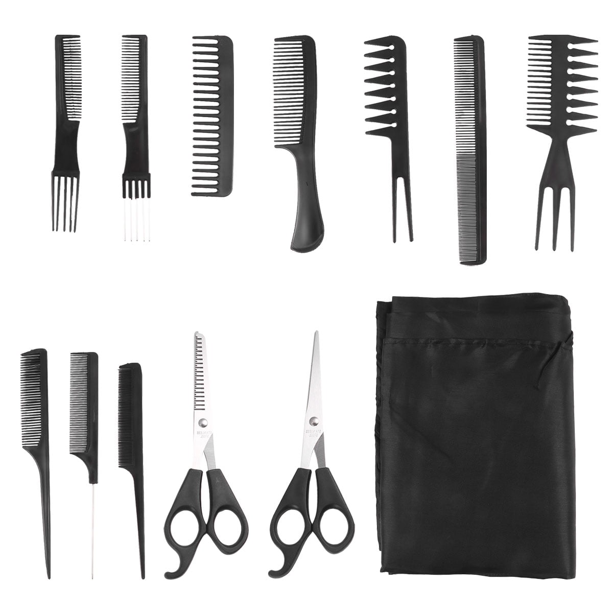 1 Set Of 13pcs Hair Cutting Tool Men Hairdressing Kit Comb Brush
