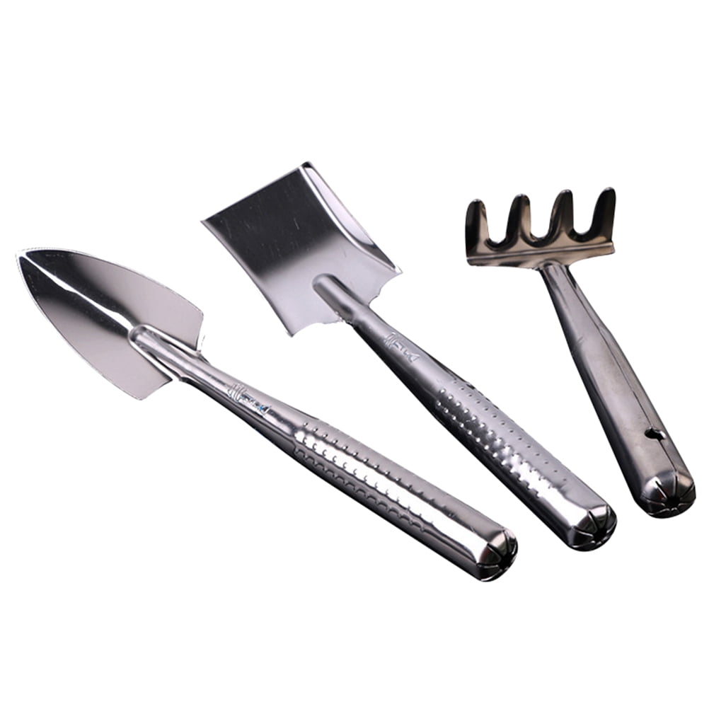 1 Set of 3PCS Stainless Steel Gardening Tool Portable Planting Flowers ...