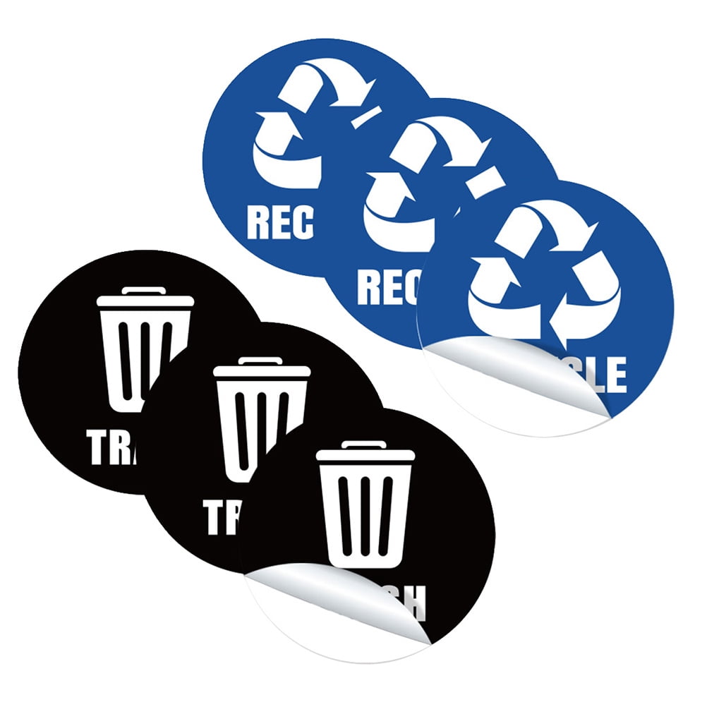 Zonh Garbage Classification Label Logo Stickers Recycle Signs For Trash ...