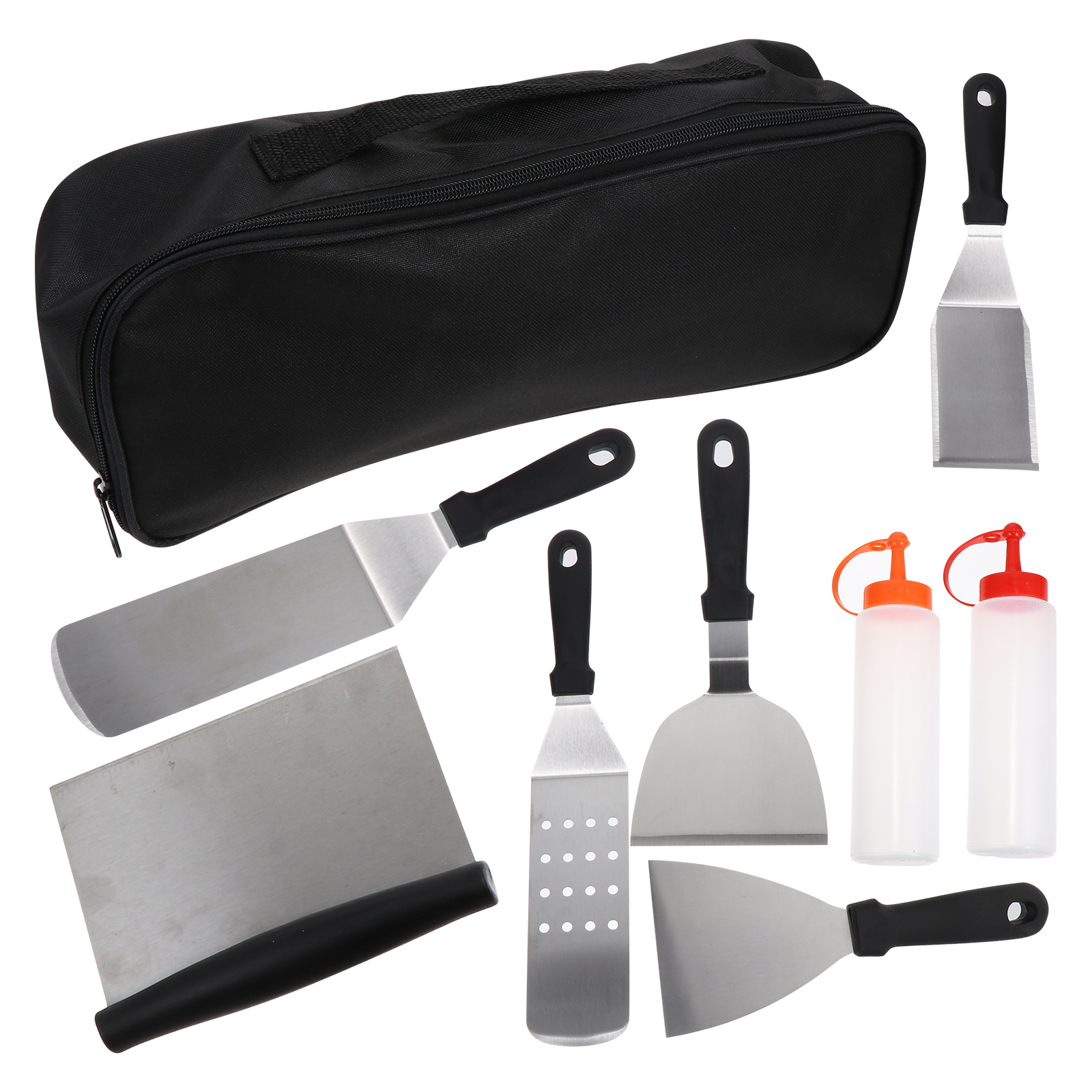 1 Set of 8Pcs Useful Griddle Grill Tools Set Transparent Barbecue Sauce ...