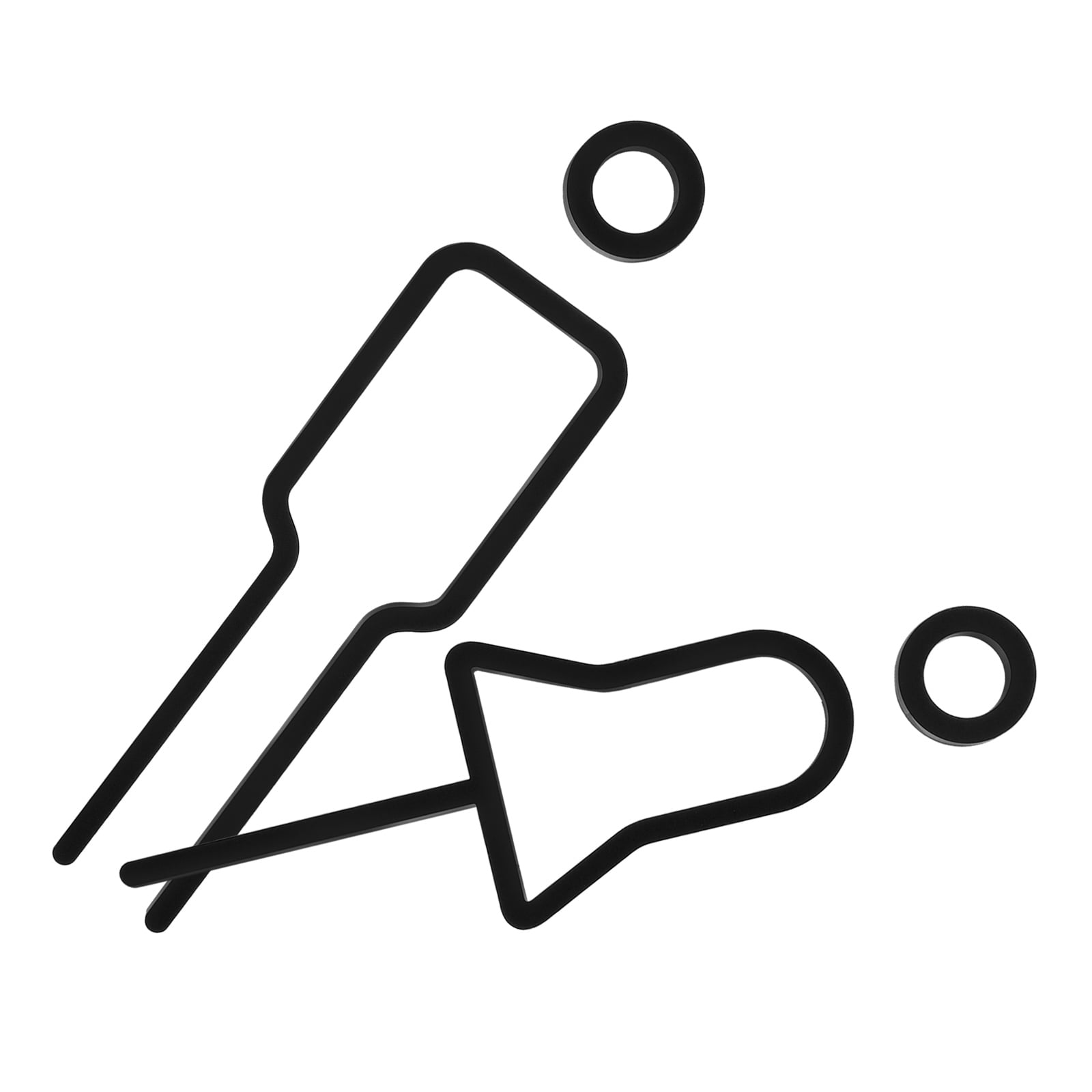 1 Set of Acrylic Bathroom Sign Men Women Restroom Identification Sign ...