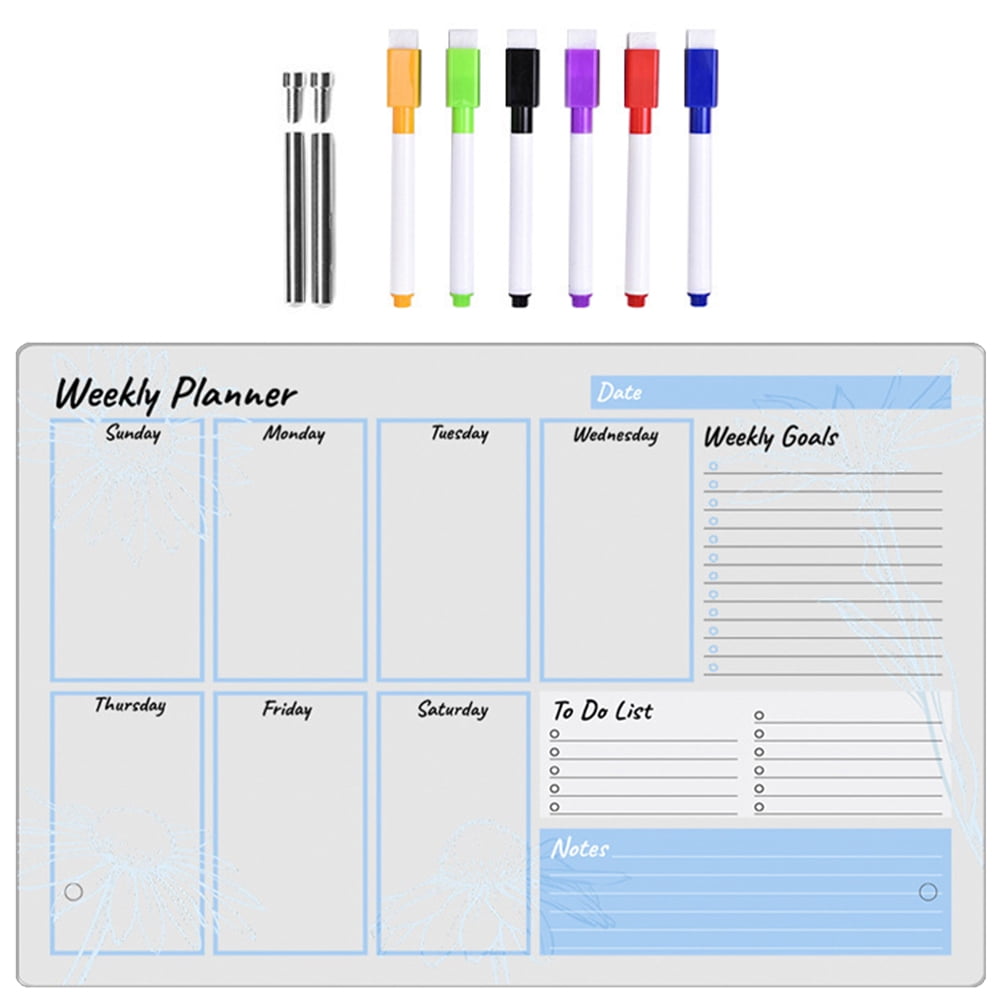 1 Set of Acrylic Board for Table To Do List Board Plans Writing Board ...