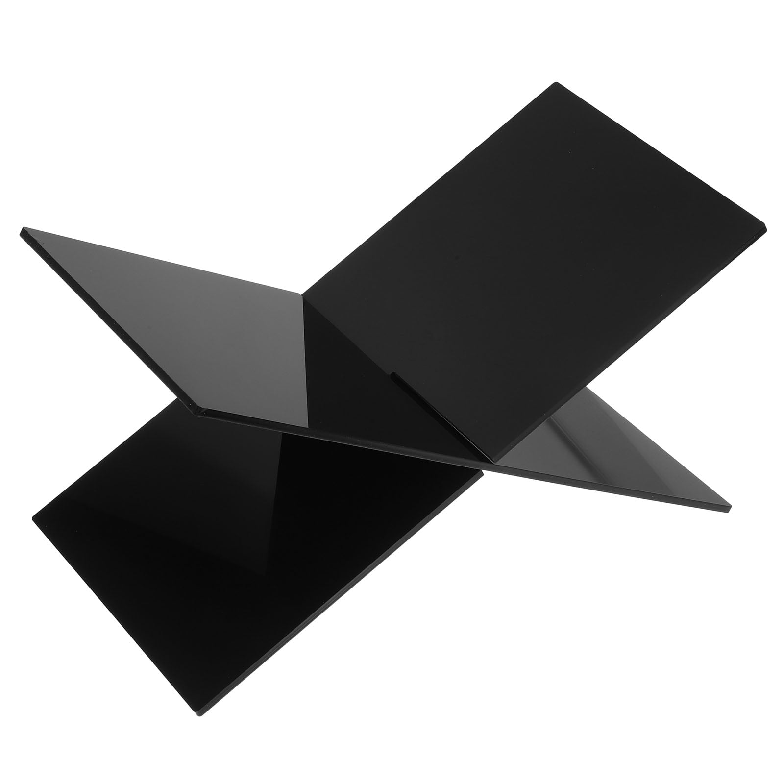 1 Set Acrylic Storage Display Stand Book Holder for Cookbooks Magazines ...