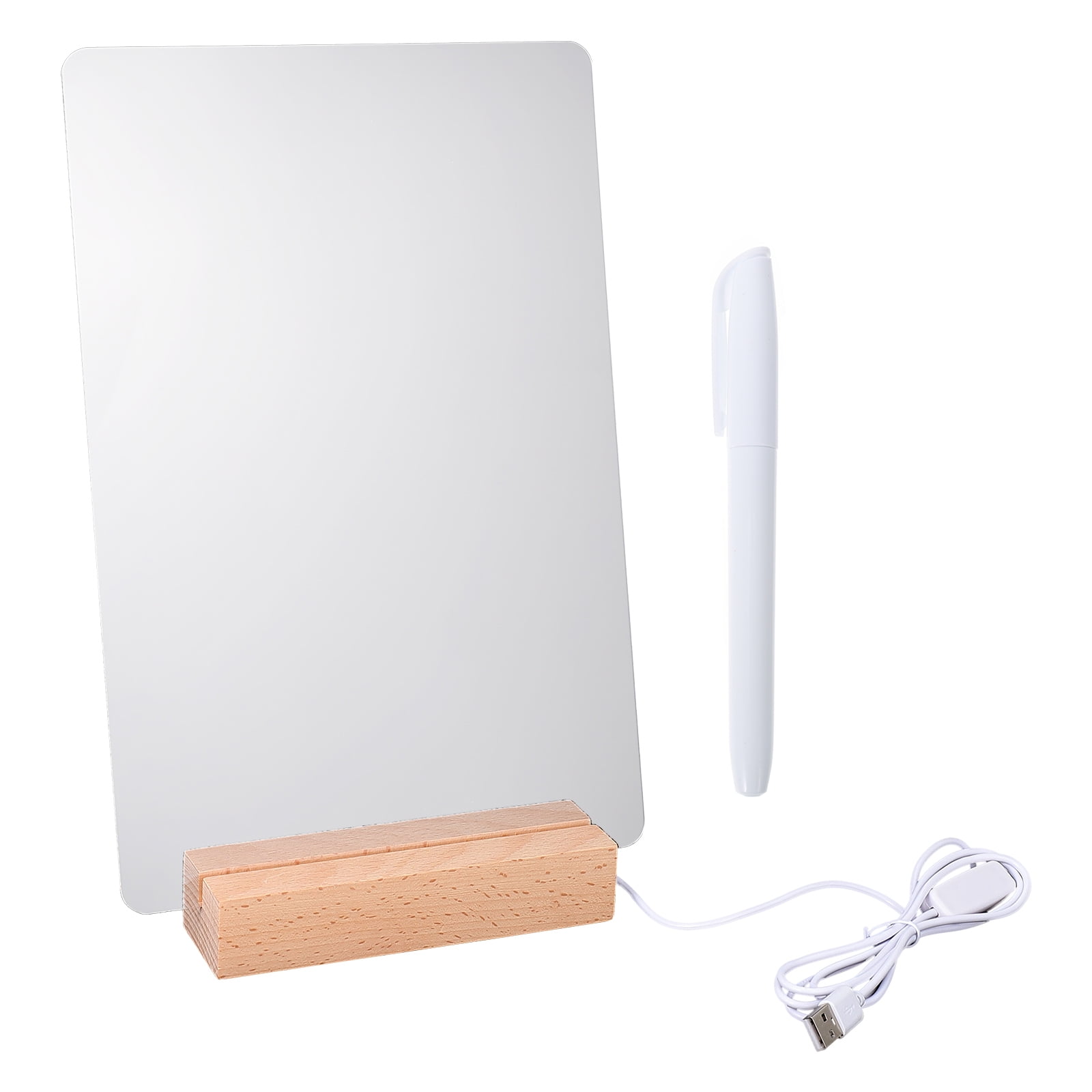1 Set of Acrylic Erasable Note Board Luminous Message Board for Home ...