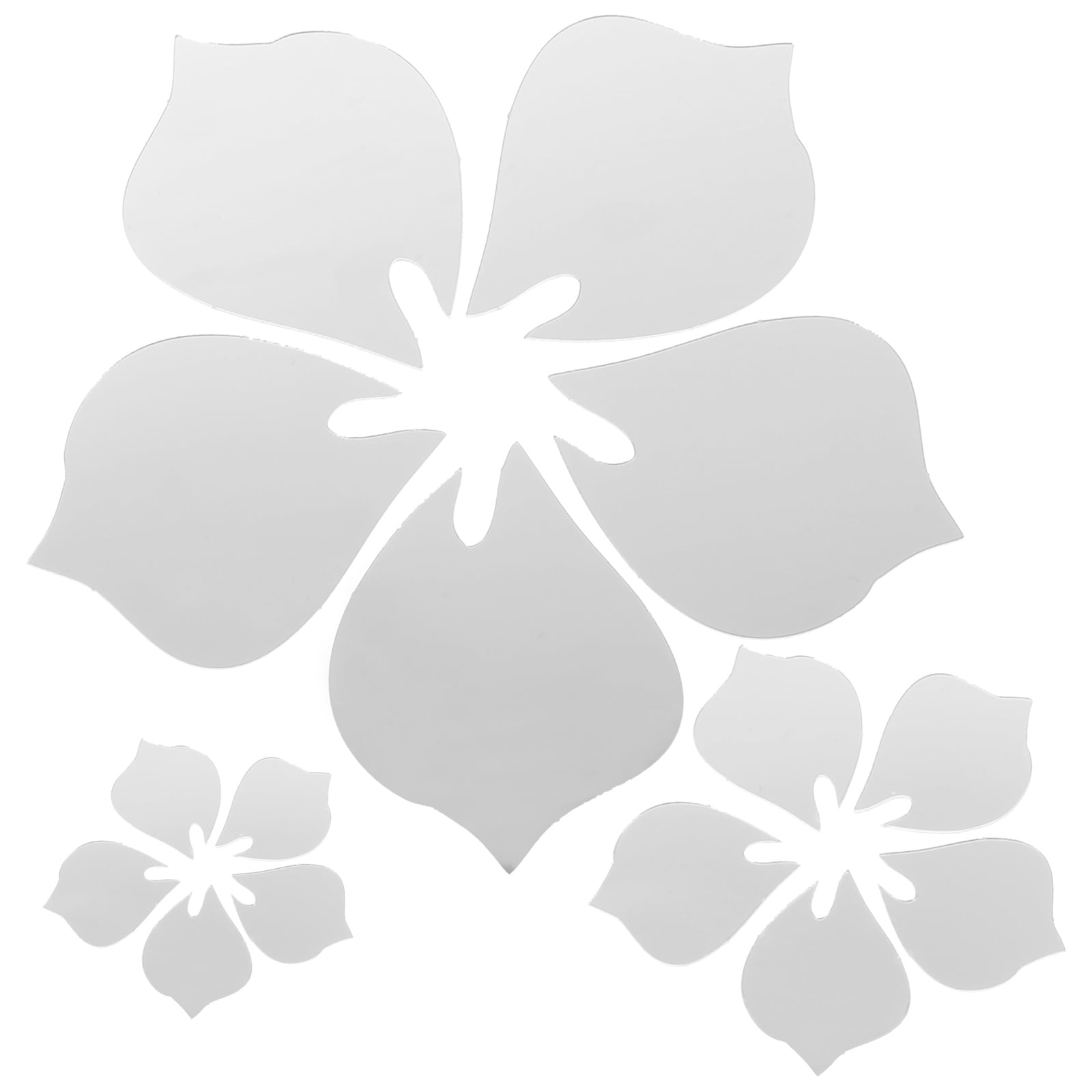 1 Set Of Acrylic Flower Wall Sticker Wall Decal Mirror Wall Decals Home