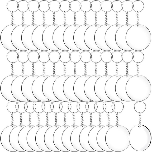 1 Set of Acrylic Keys Labeled with Key Rings Portable Keys ...