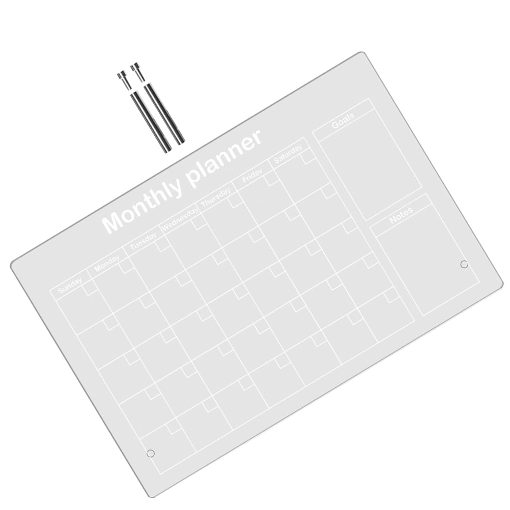1 Set of Acrylic Memo Writing Board Transparent Memo Board Desk Acrylic ...