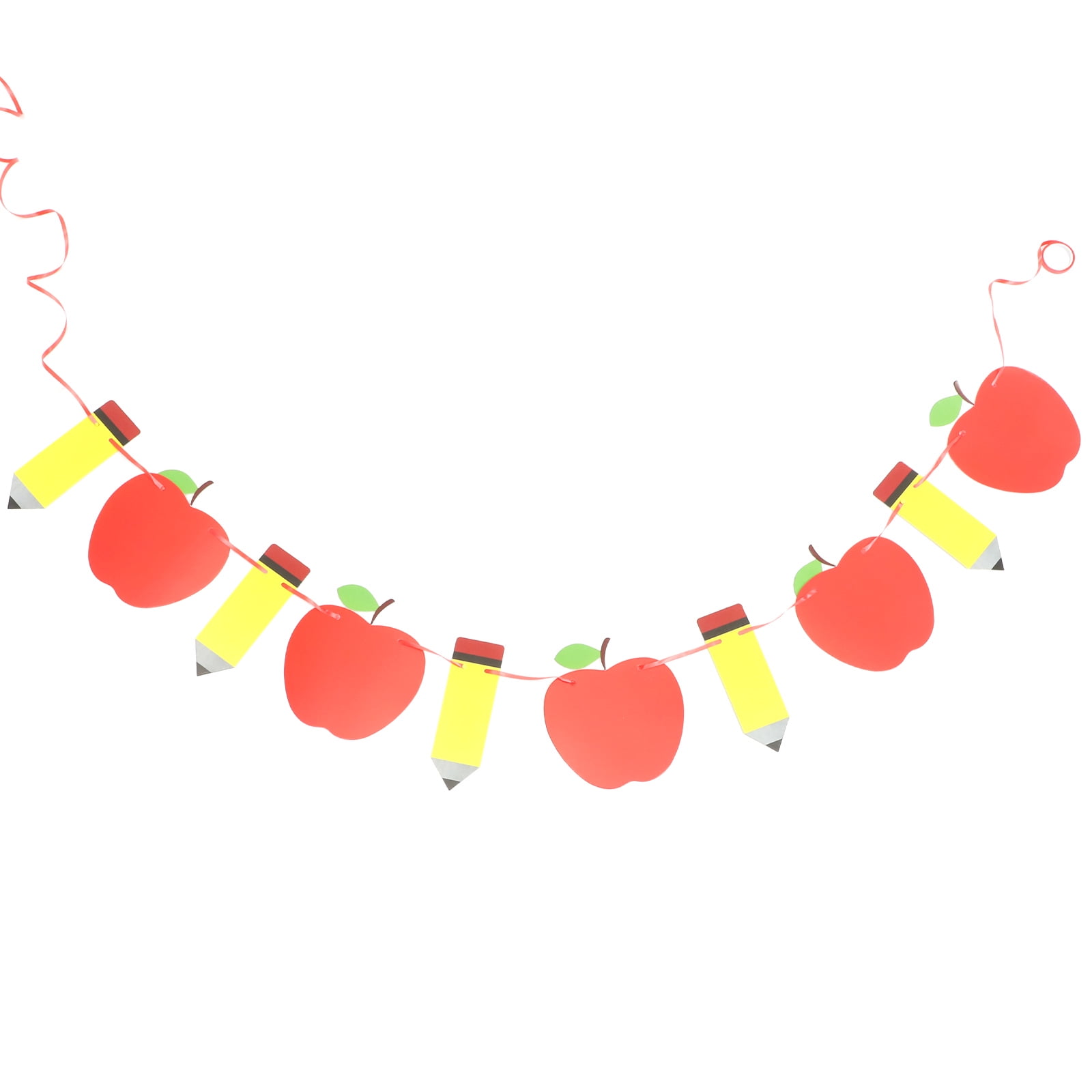 1 Set of Apples and Pencil Back to School Banner Apples Pencil Garland ...